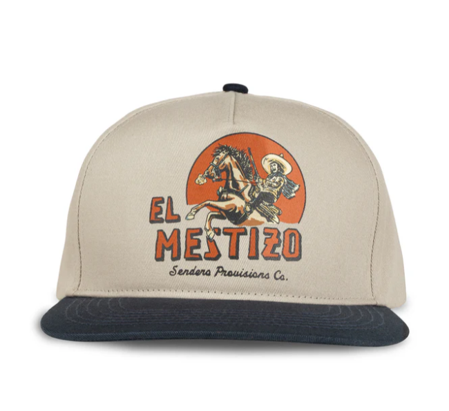 El Mestizo Hat- White/Navy – Lone Star Dry Goods