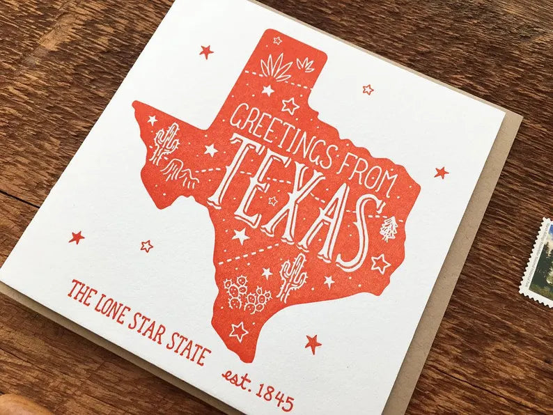 Texas Greeting Card – Lone Star Dry Goods